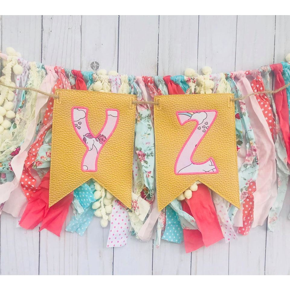 Complete Letter Alphabet and Number Banner Set – Crashing Waves Designs