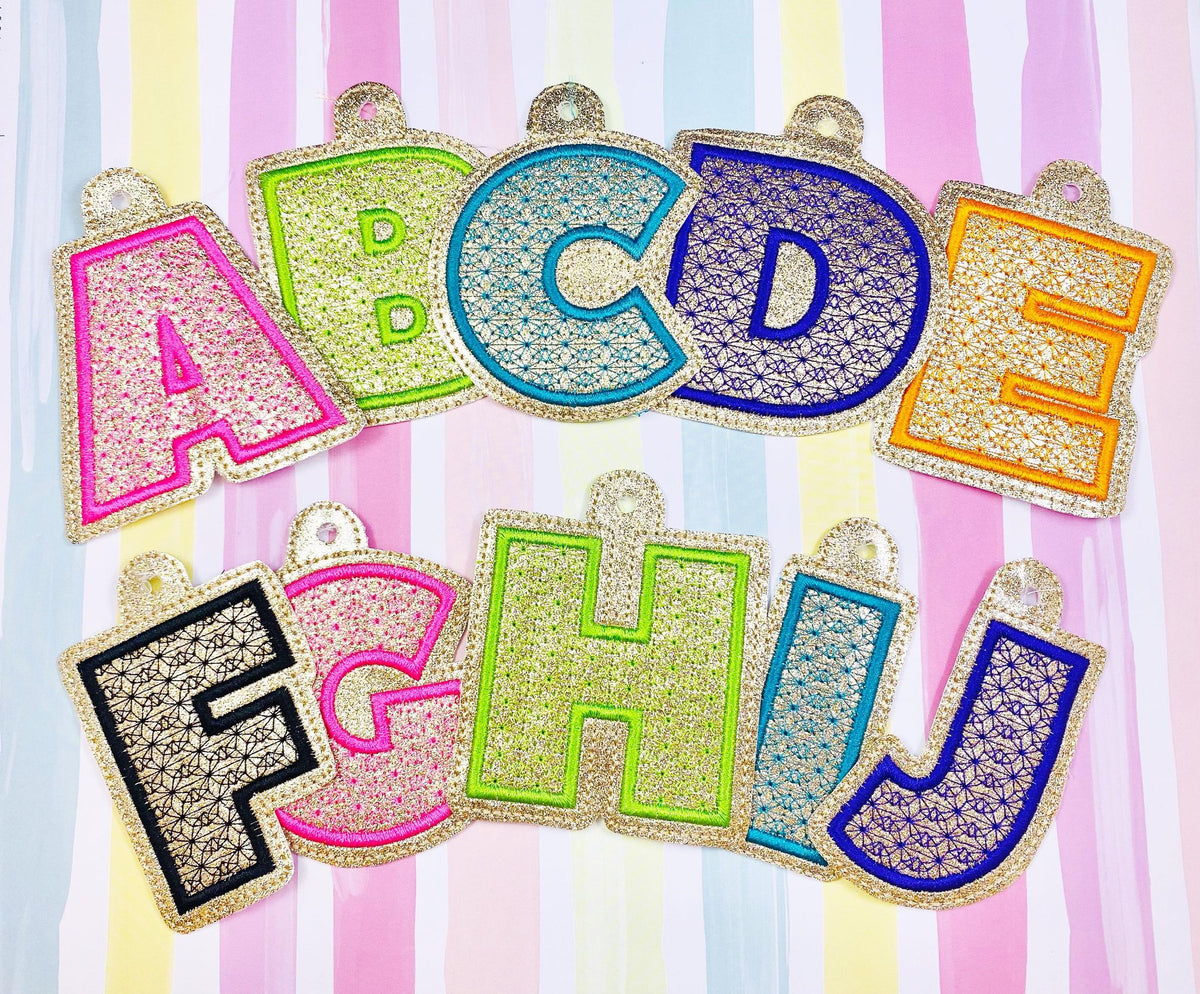 Complete Letter Set 1 Star- Eyelet/ Zipper Pulls – Crashing Waves Designs