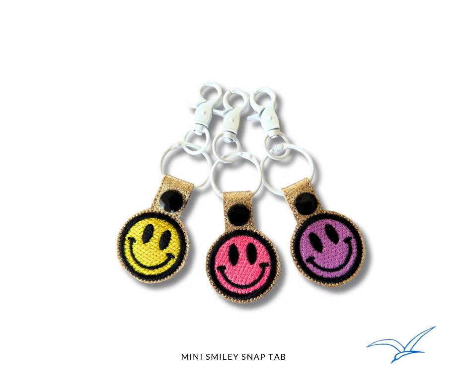 Mini Smiley Snap Tab – Crashing Waves Designs