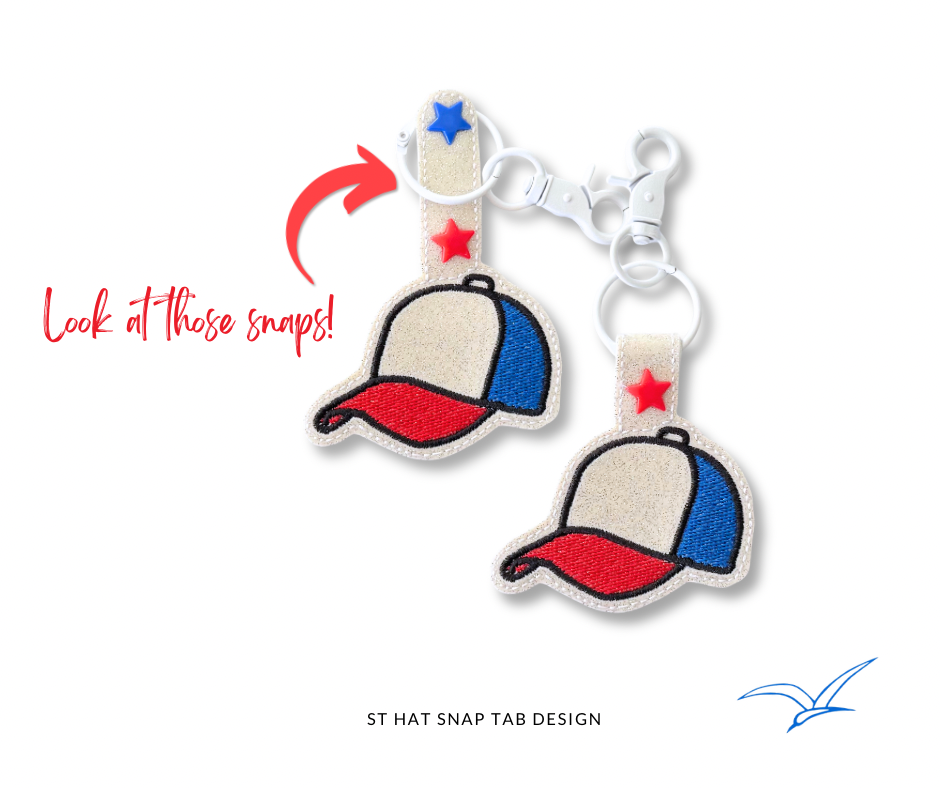 ST Hat Snap Tab – Crashing Waves Designs