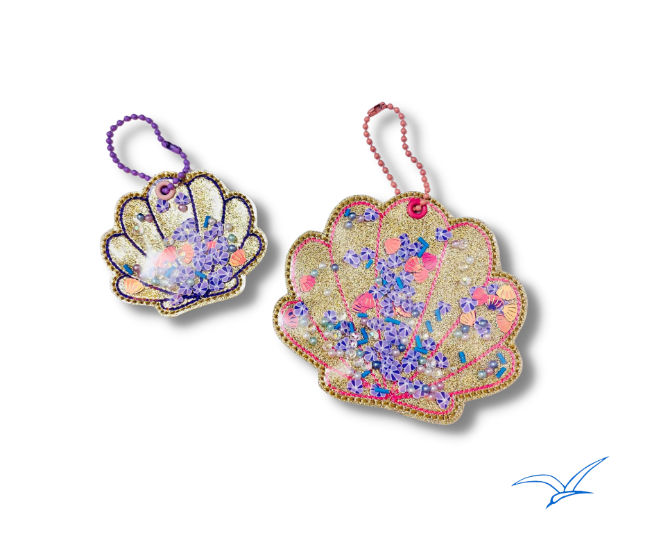 Shell Glitter Applique Set- Read Description – Crashing Waves Designs