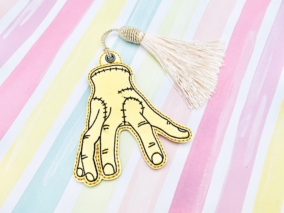T Hand Bookmark Design – Crashing Waves Designs