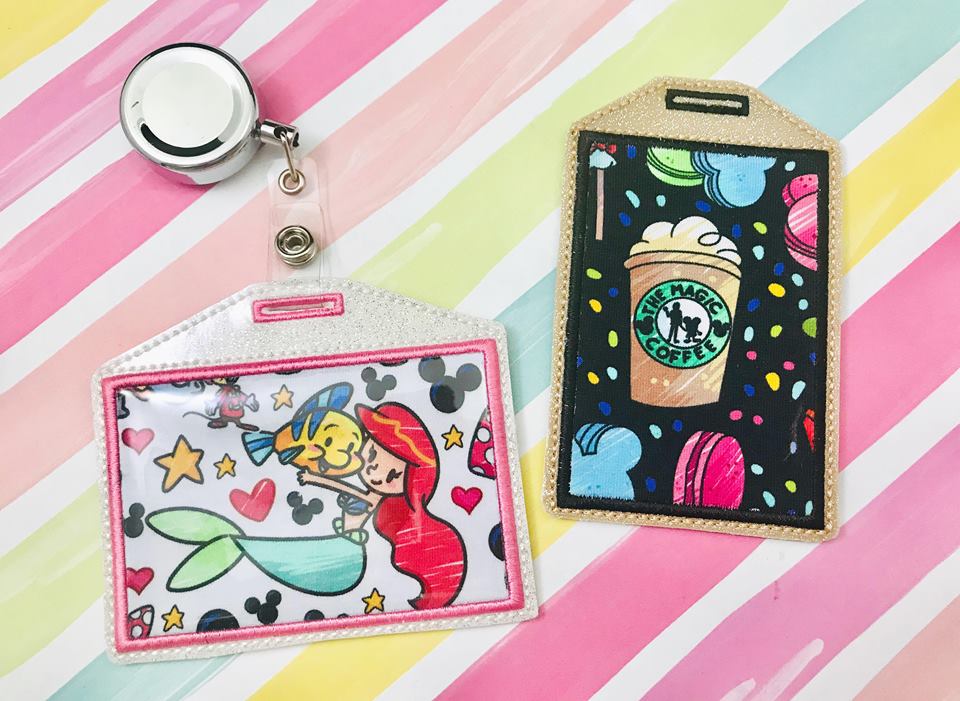 Applique Badge Holder- READ DESCRIPTION – Crashing Waves Designs