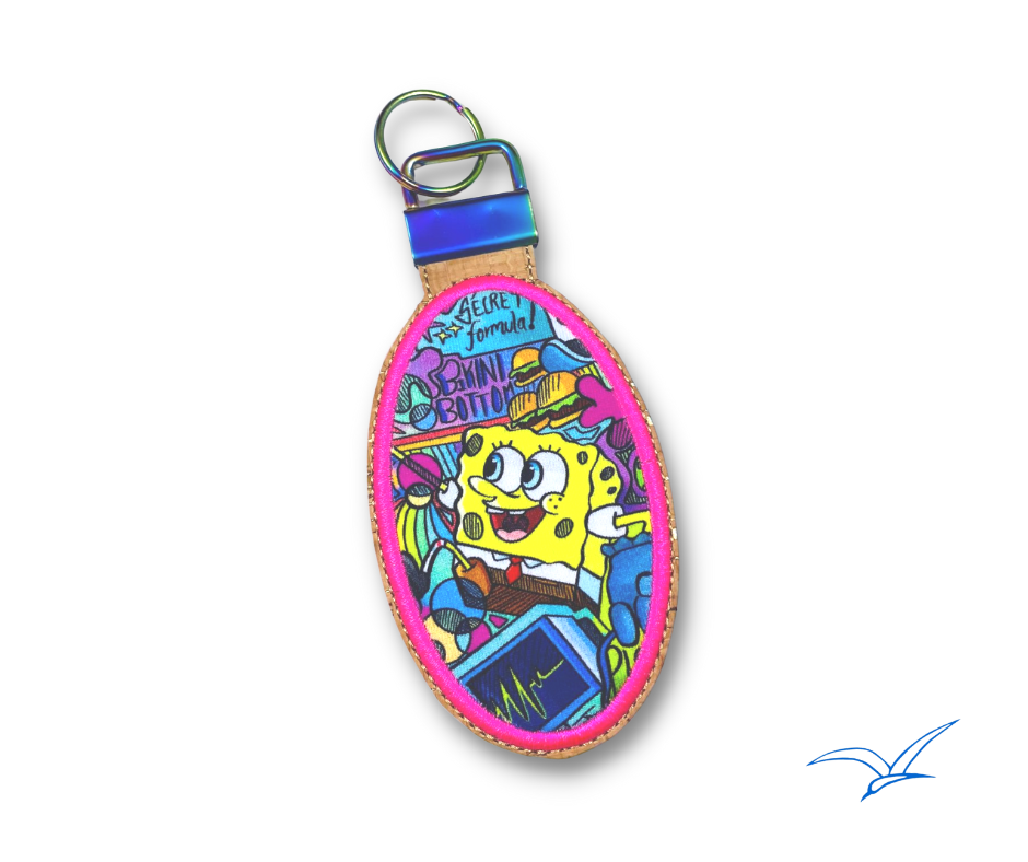 Oval Key Fob 1 inch hardware - Read Description – Crashing Waves Designs