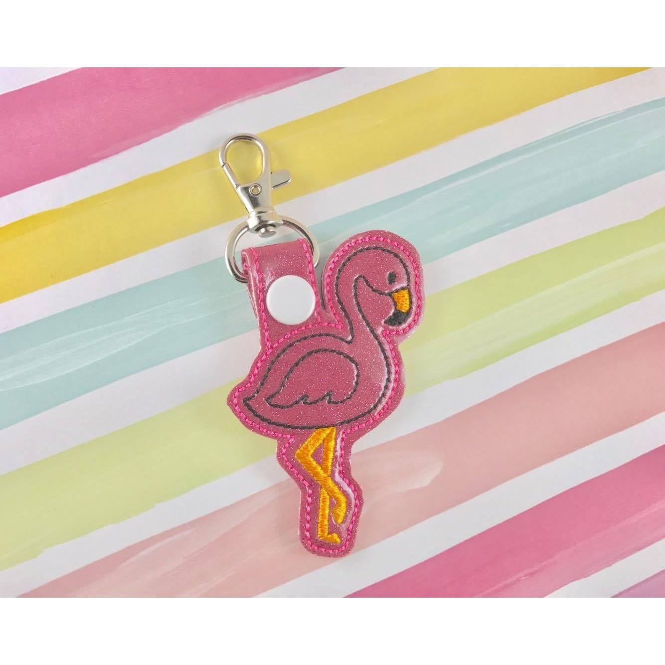 Flamingo Snap Tab – Crashing Waves Designs