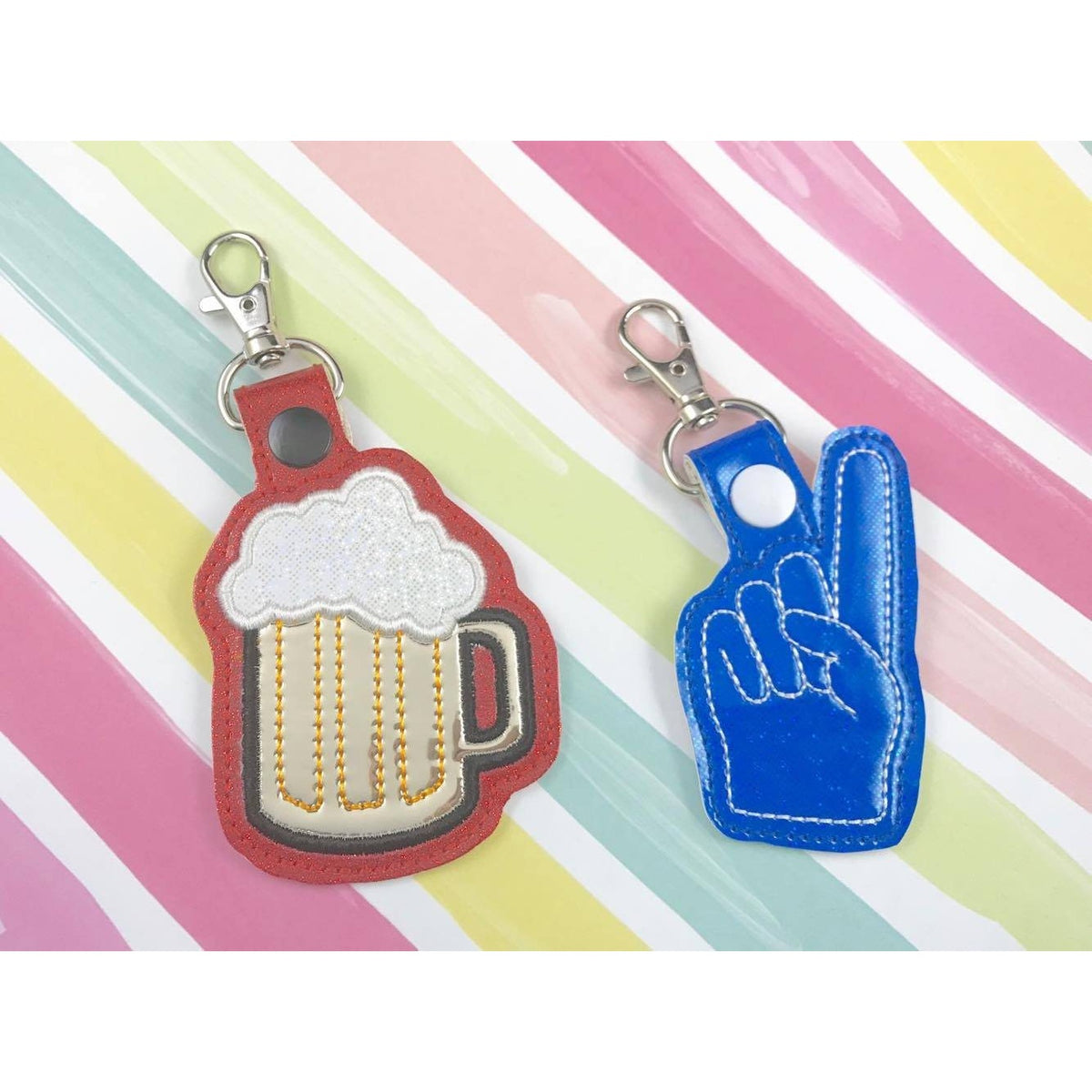 Beer Applique Snap Tab Set – Crashing Waves Designs