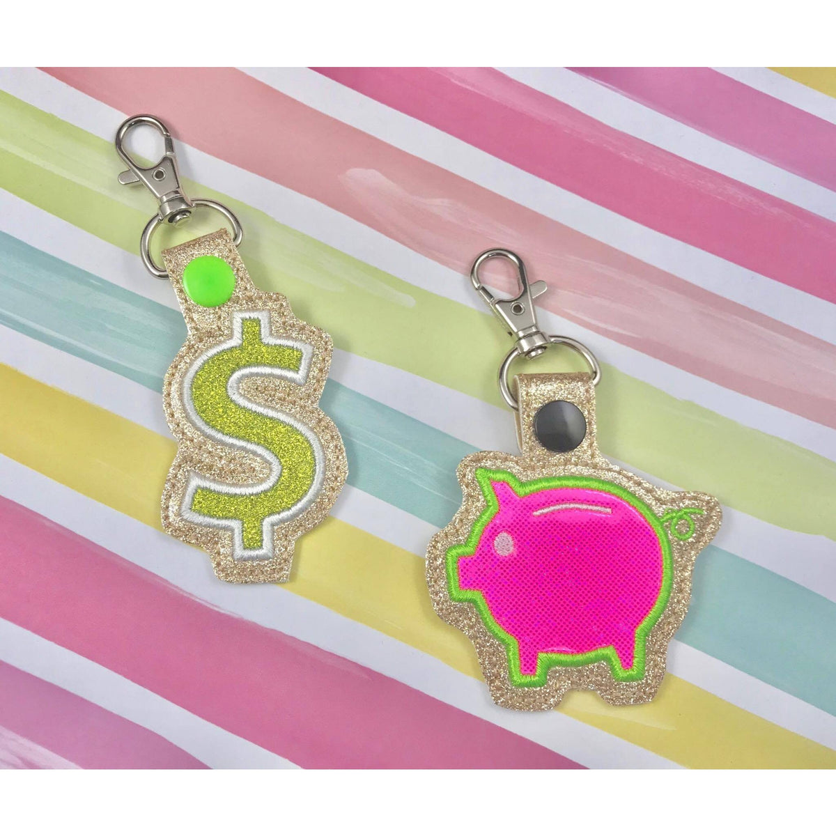 Money Applique Snap Tab Set – Crashing Waves Designs