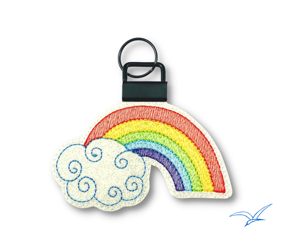 Sketchy Rainbow Key Fob 1 inch hardware- Read Description – Crashing ...